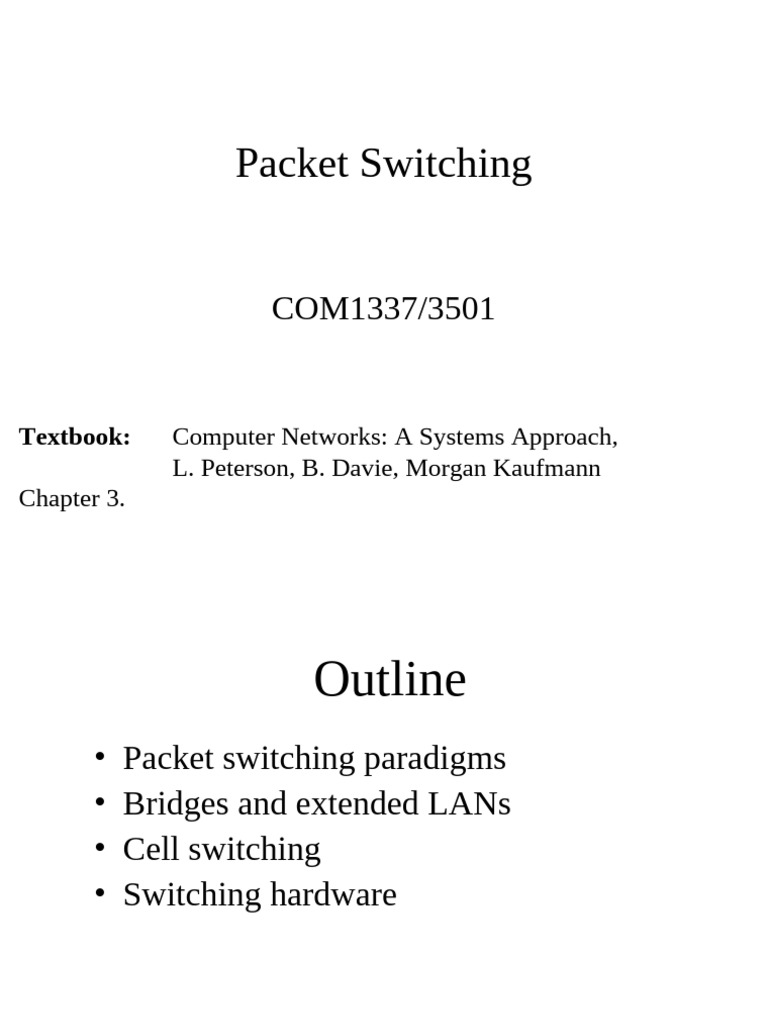 Packet Switching 1 Pdf
