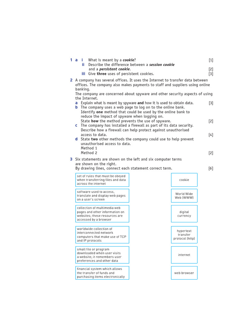 10 IGCSE CS Chapter 5 Test Short | PDF