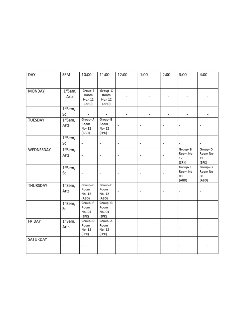 Routine (2024-25) 1 | PDF