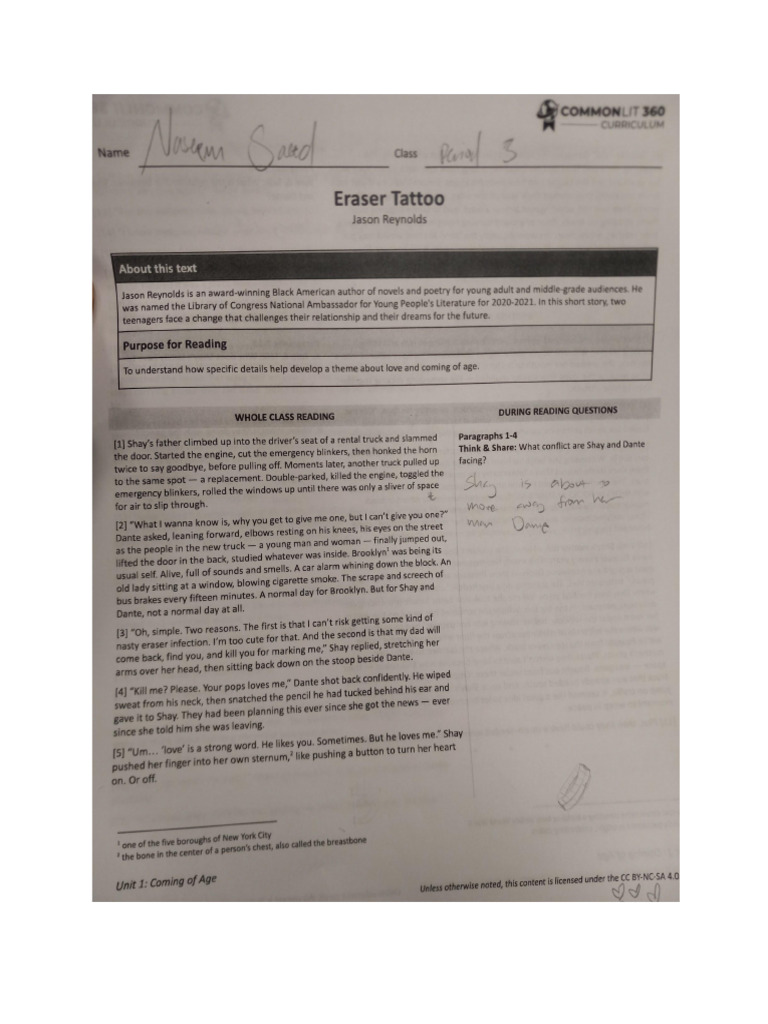 Eraser Tattoo 1 | PDF