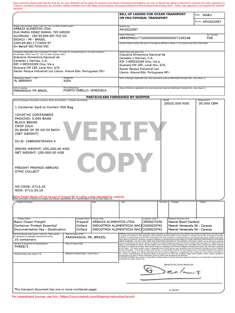 BL Draft Apu022087 | PDF