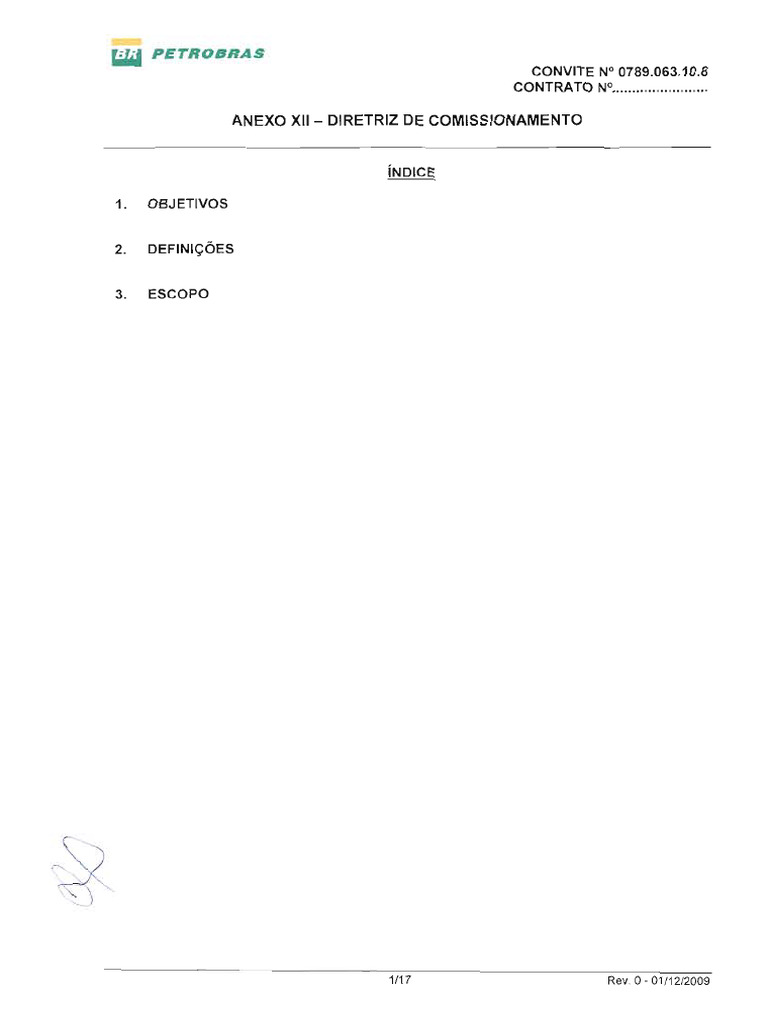 Anexo IX - Comissionamento | PDF