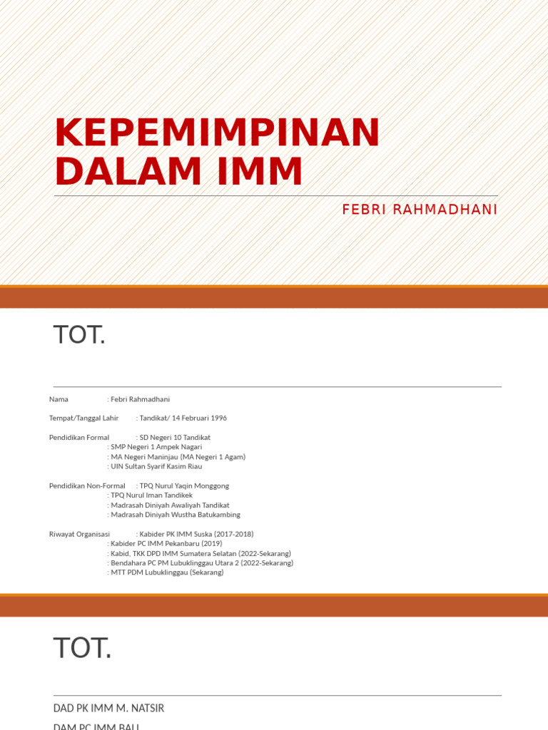 Ela Novitasari (Kepemimpinan Dalam IMM) | PDF