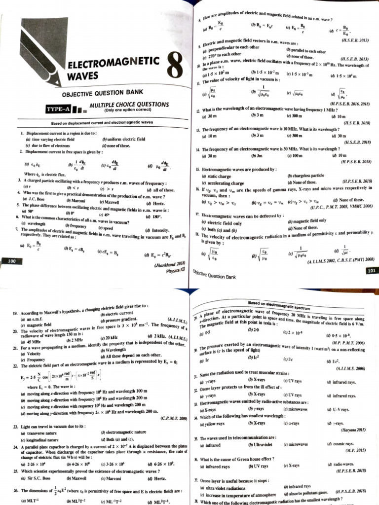 Ch.8 Class 12th MCQs | PDF