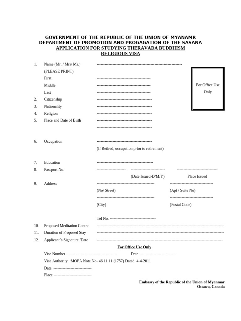 Religious Visa | PDF