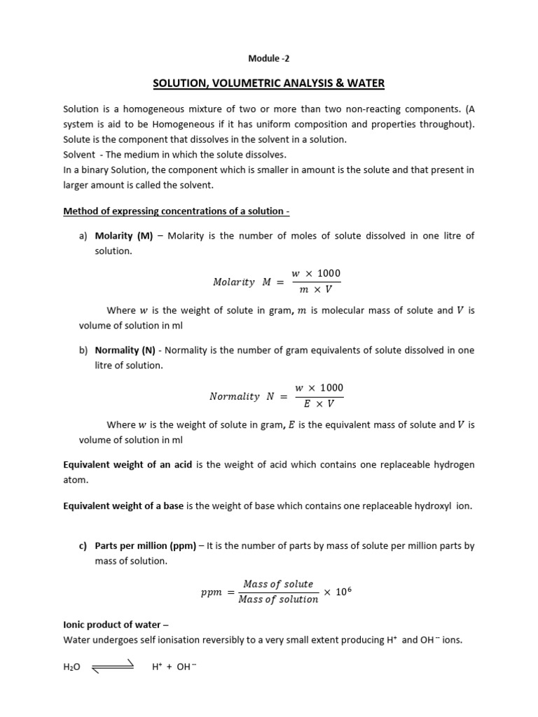 Module - 2 Notes | PDF