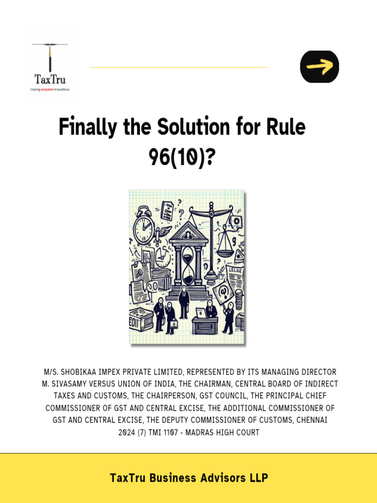 Rule 96(10) - Issue Resolved! | PDF