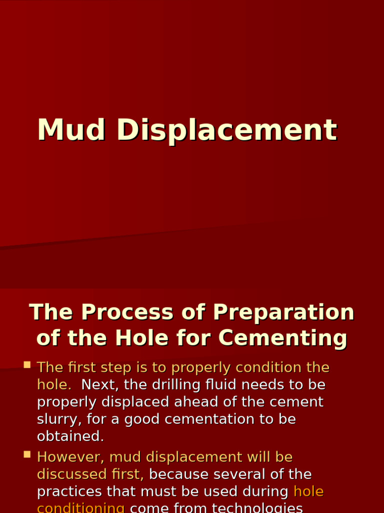 5 - Mud Displacement | PDF