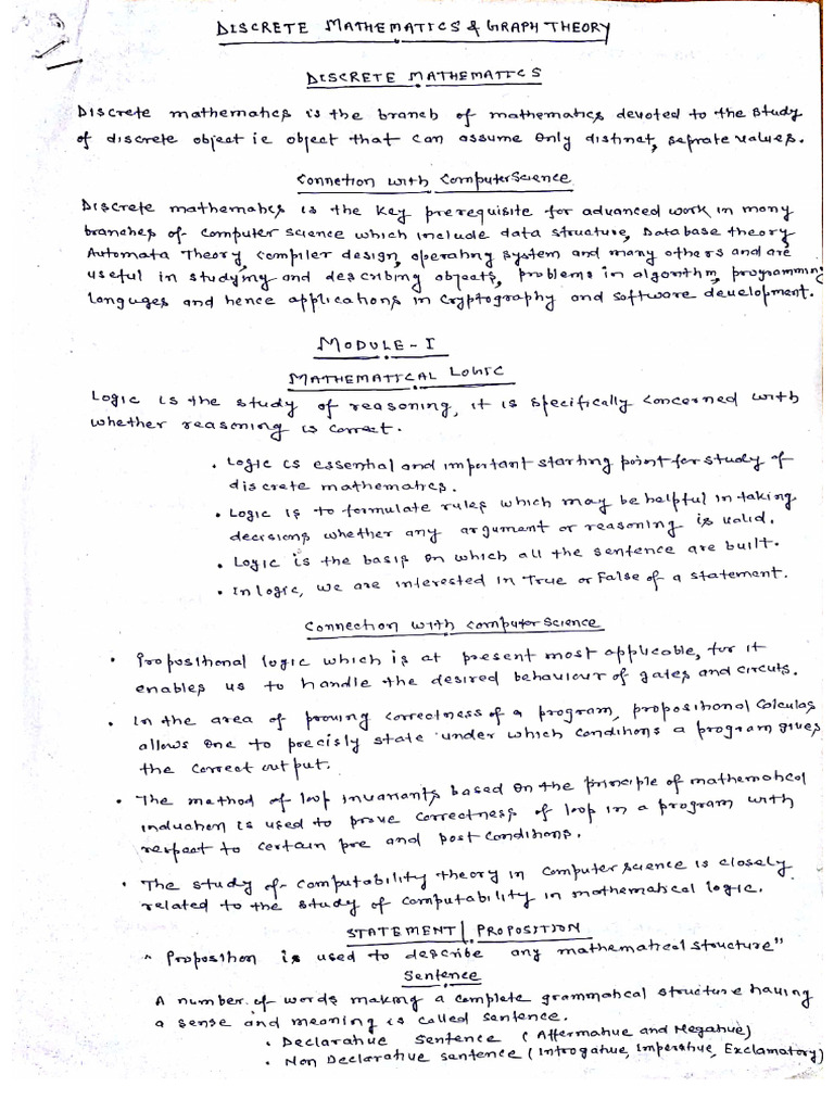 Discrete Mathematics and Graph Theory | PDF