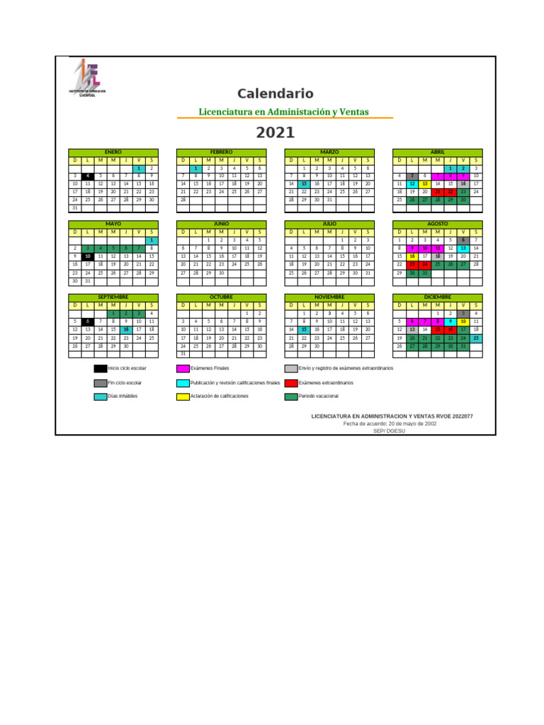 Calendario oficial LAV | PDF