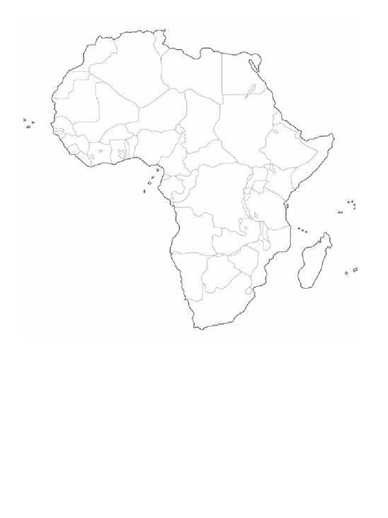 Slepa Mapa Afrika | PDF