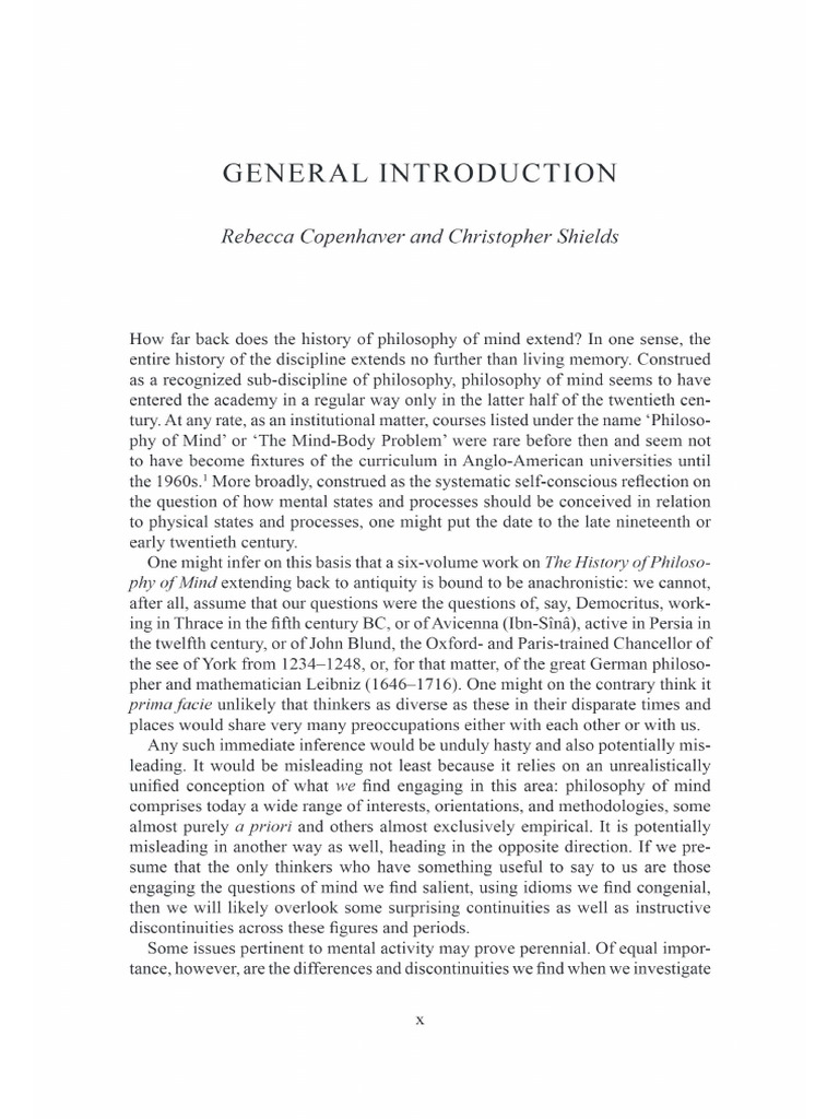 Philosophy of Mind (The History The Philosophy of Mind) - General ...