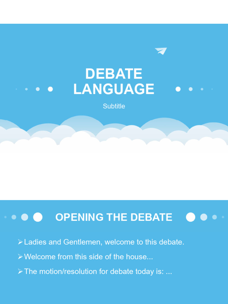 Debate Language | PDF | Career & Growth | Language Arts & Discipline