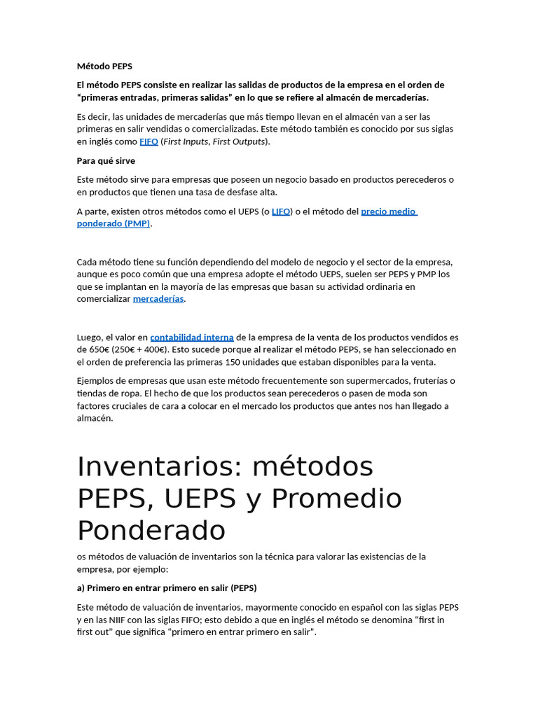 Método PEPS | PDF