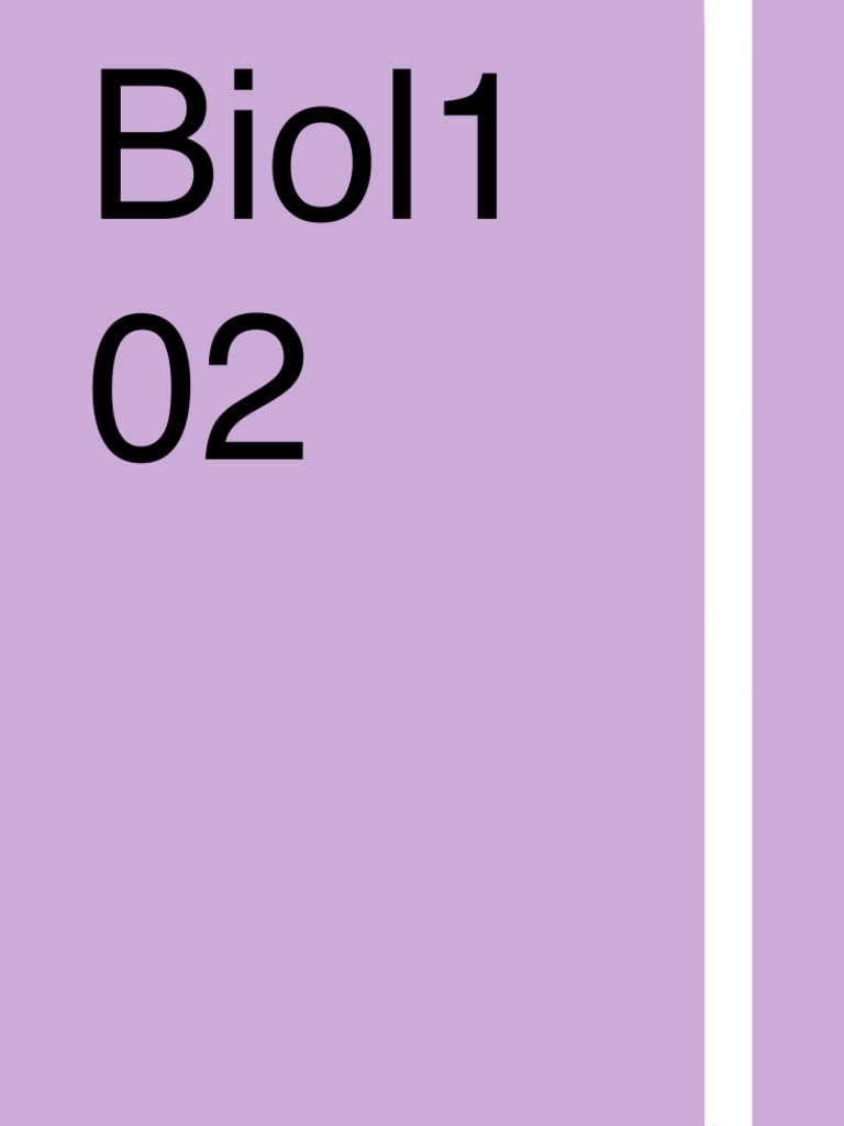 BIOL102 | PDF