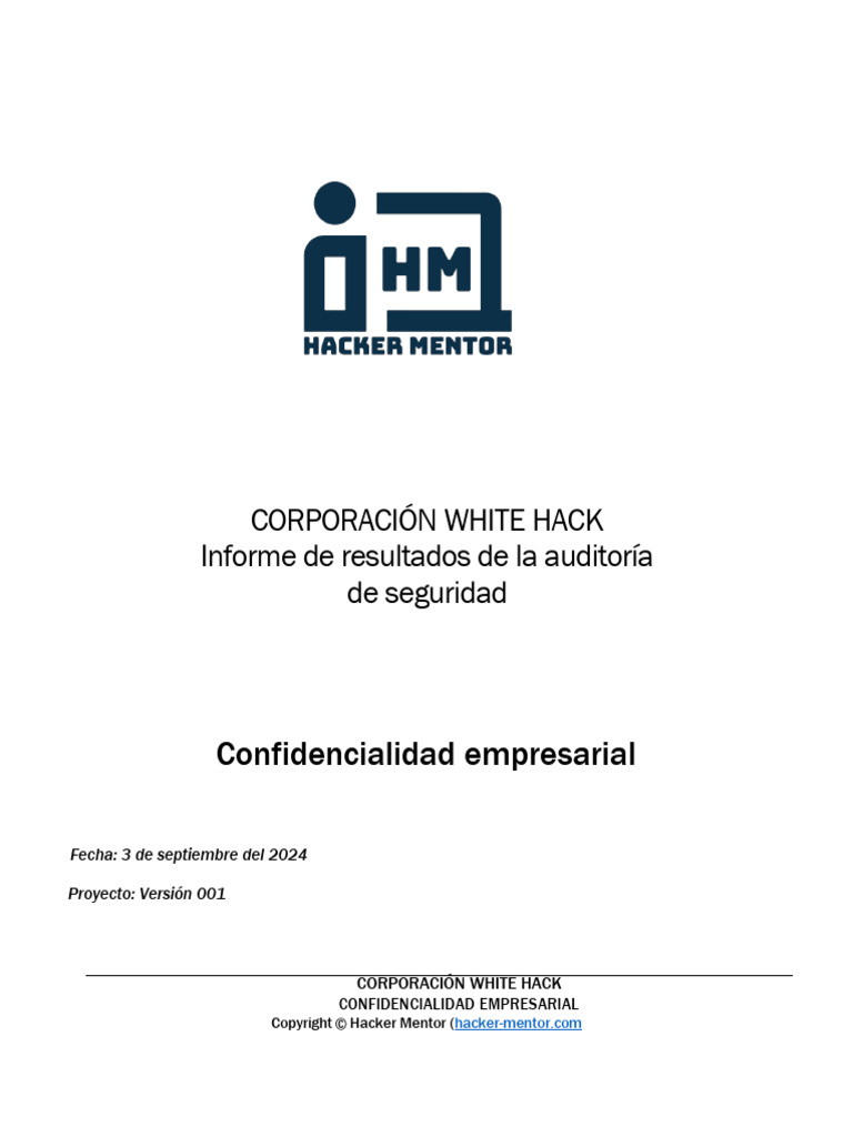 Reporte de Hallazgos - WHITE HACK | PDF