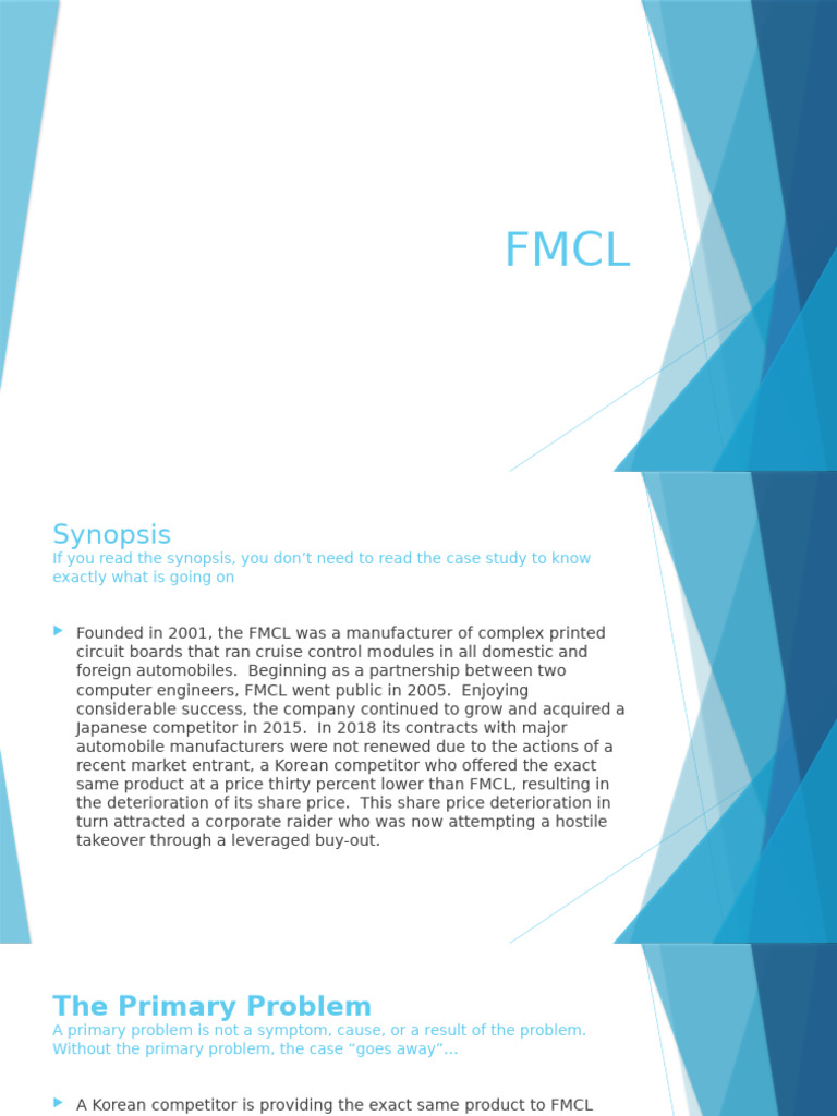 FMCL Case Powerpoint - DGD Sample | PDF