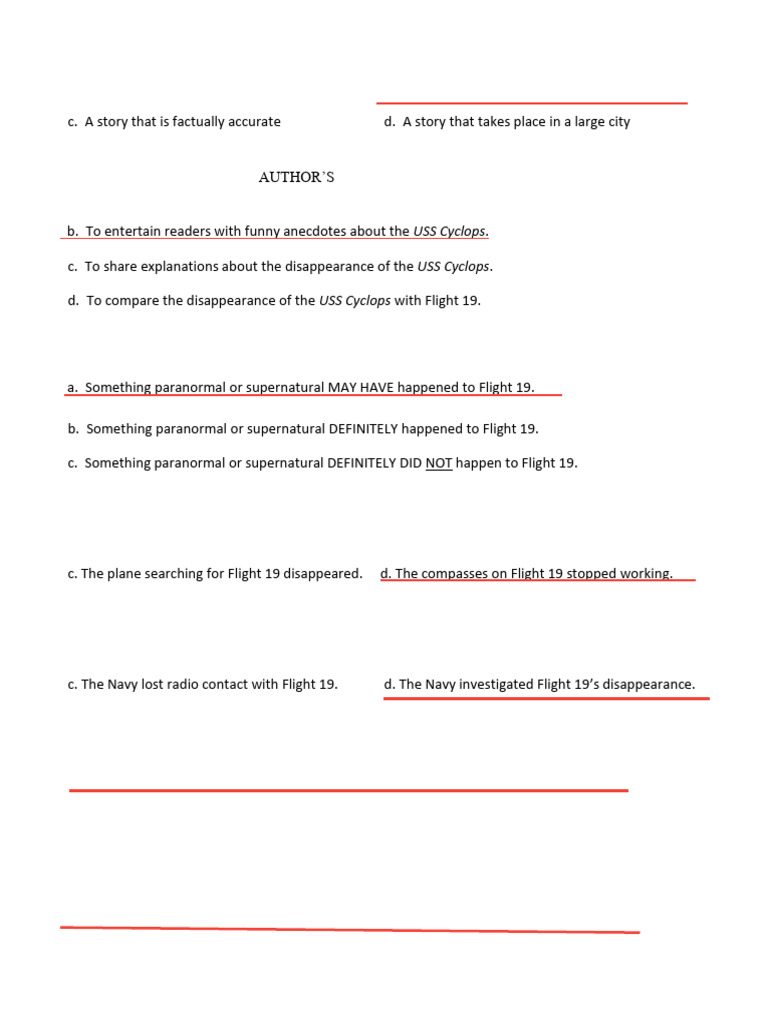 Reading Exercises | PDF