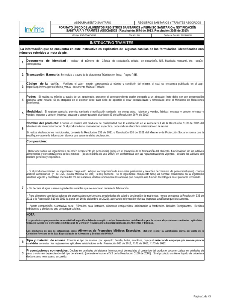 Formato Rs Ps Ns Version 8 2024.06.30 | PDF