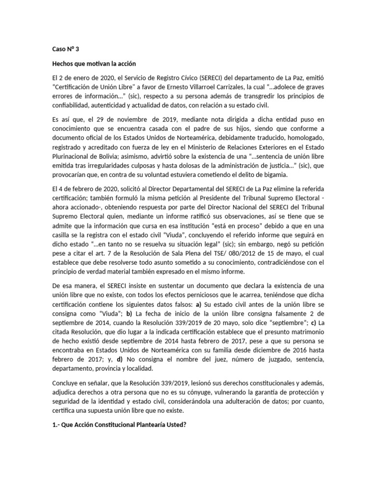 Caso N 3 | PDF