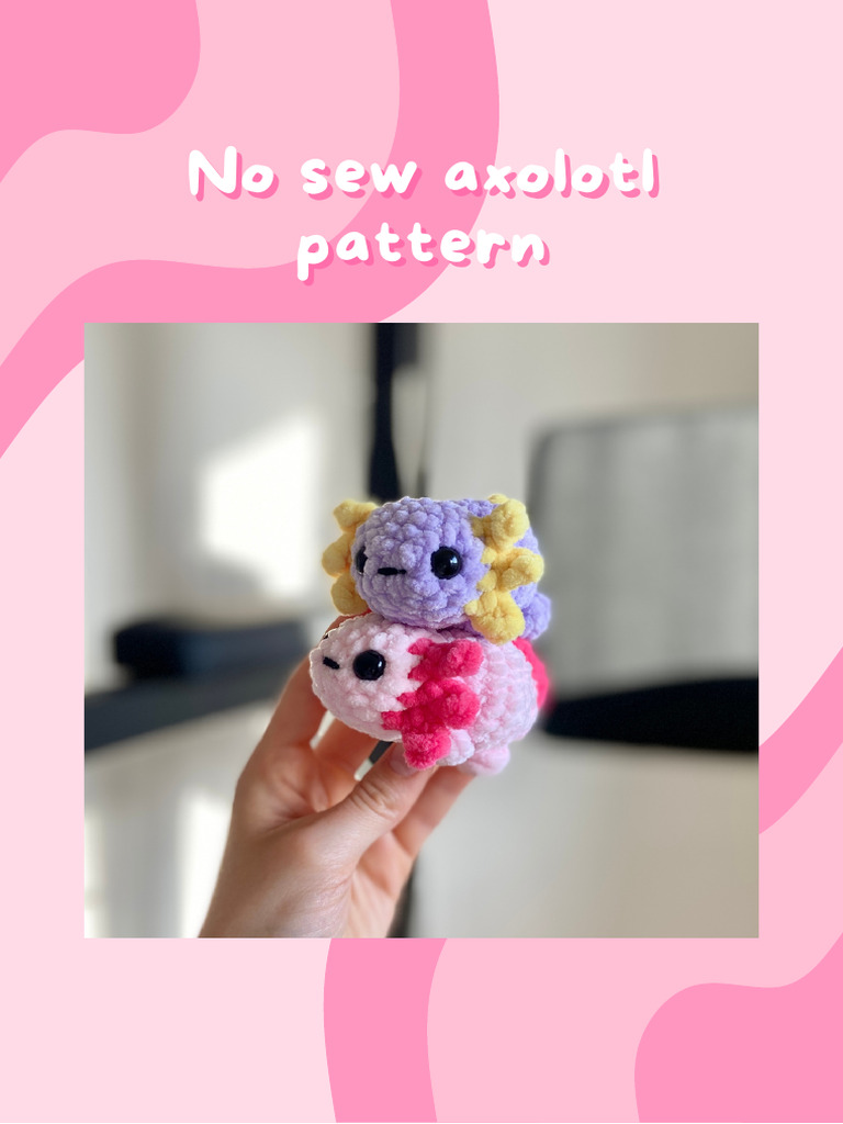No Sew Axolotl Pattern | PDF