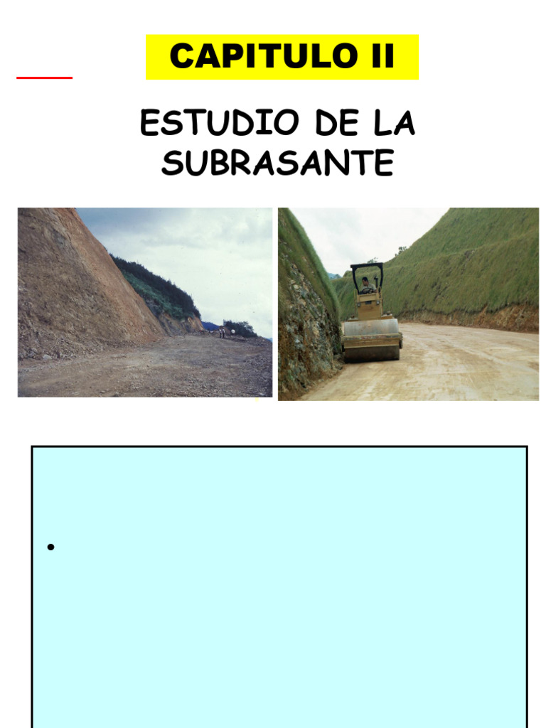 ESTUDIO SUBRASANTE FACULTAD CLASE # y CLASE 4 | PDF