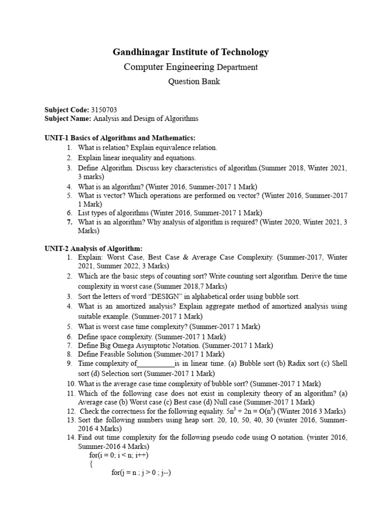 OLD Question Bank | PDF OLD Question Bank | PDF