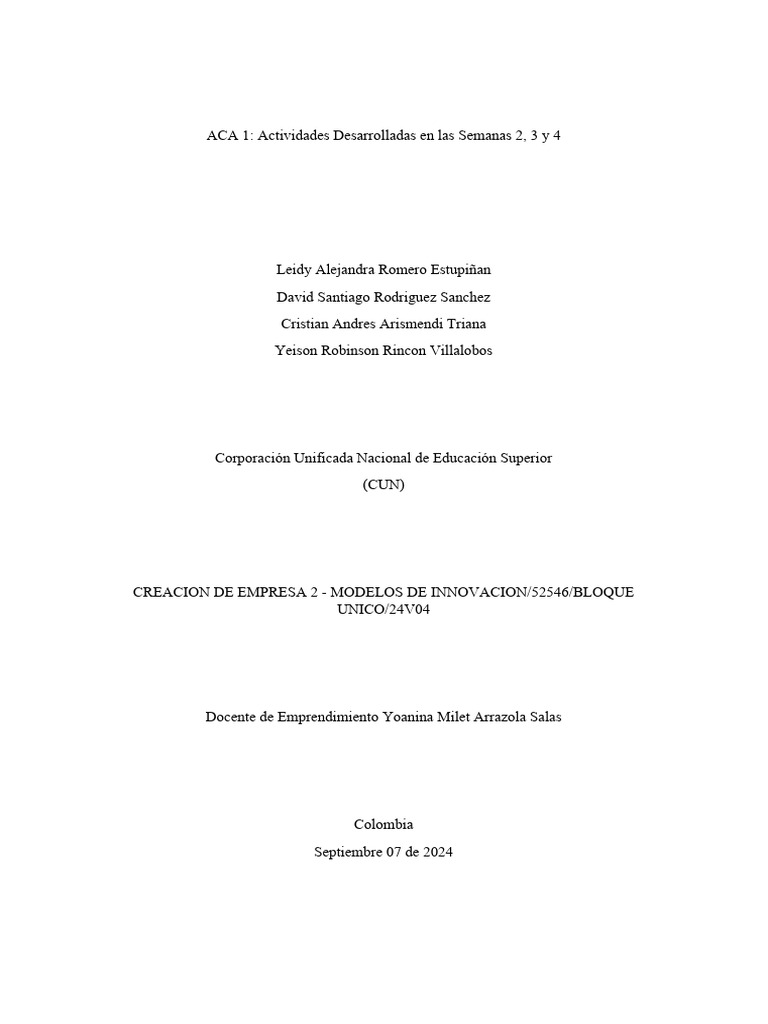 Aca 1 | PDF