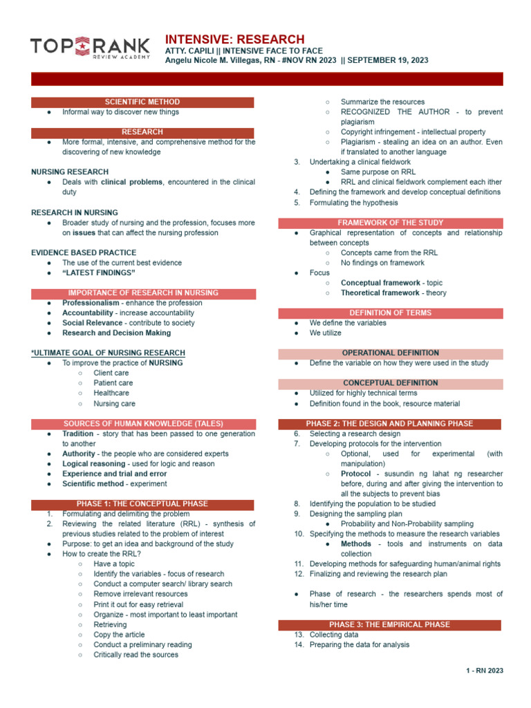 Research 2 | PDF | Sampling (Statistics) | Nursing
