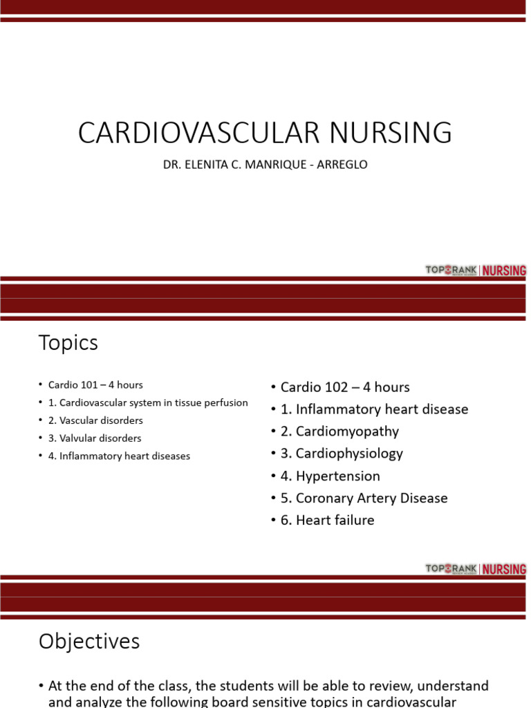 Handouts - Cardio | PDF | Heart | Vein