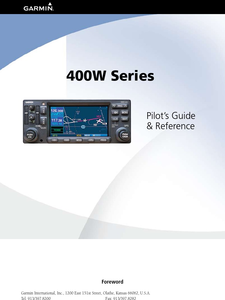 Garmin - 430W - Pilots Guide and Reference | PDF | Electromagnetic ...