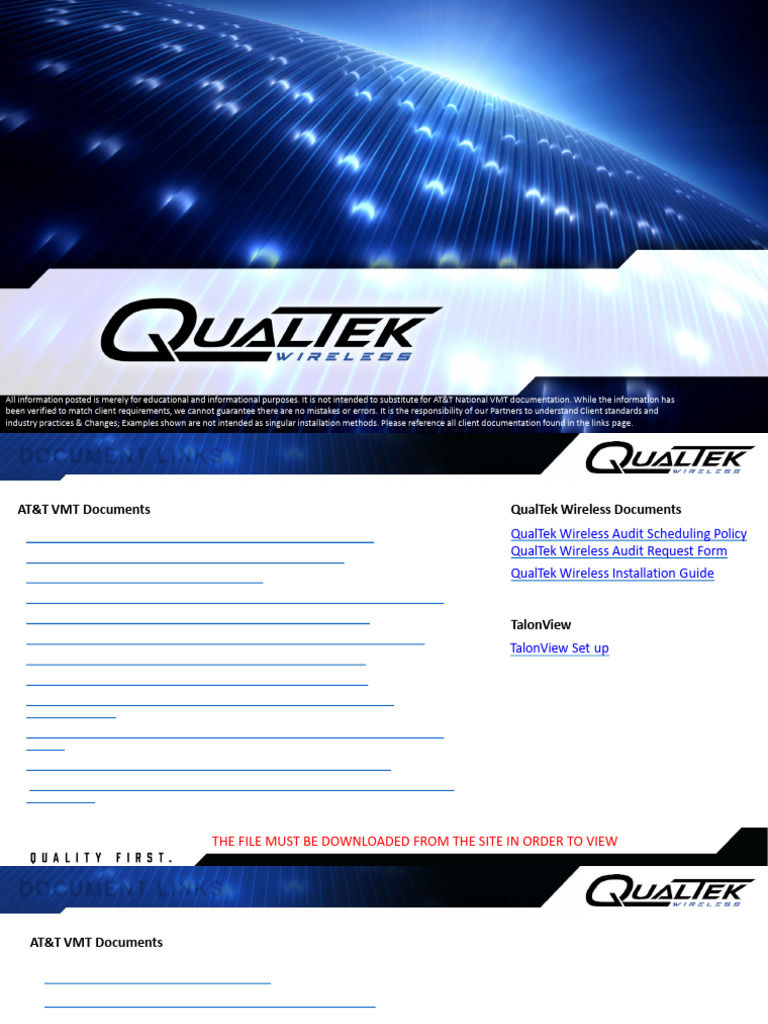 QualTek Wireless Installation Guide 3-30-21 | PDF