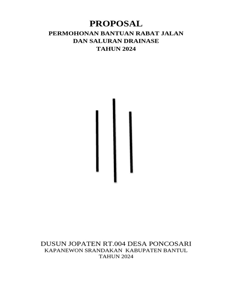 Proposal Rabat Jalan | PDF