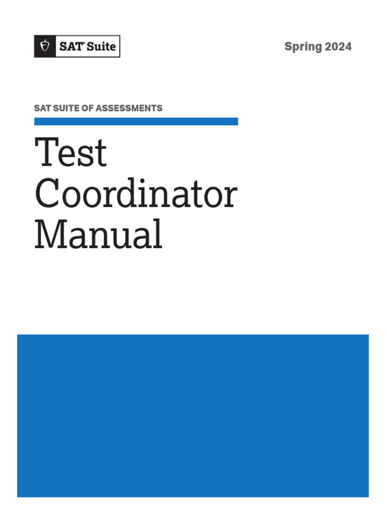 Sats Test Coordinator Manual | PDF