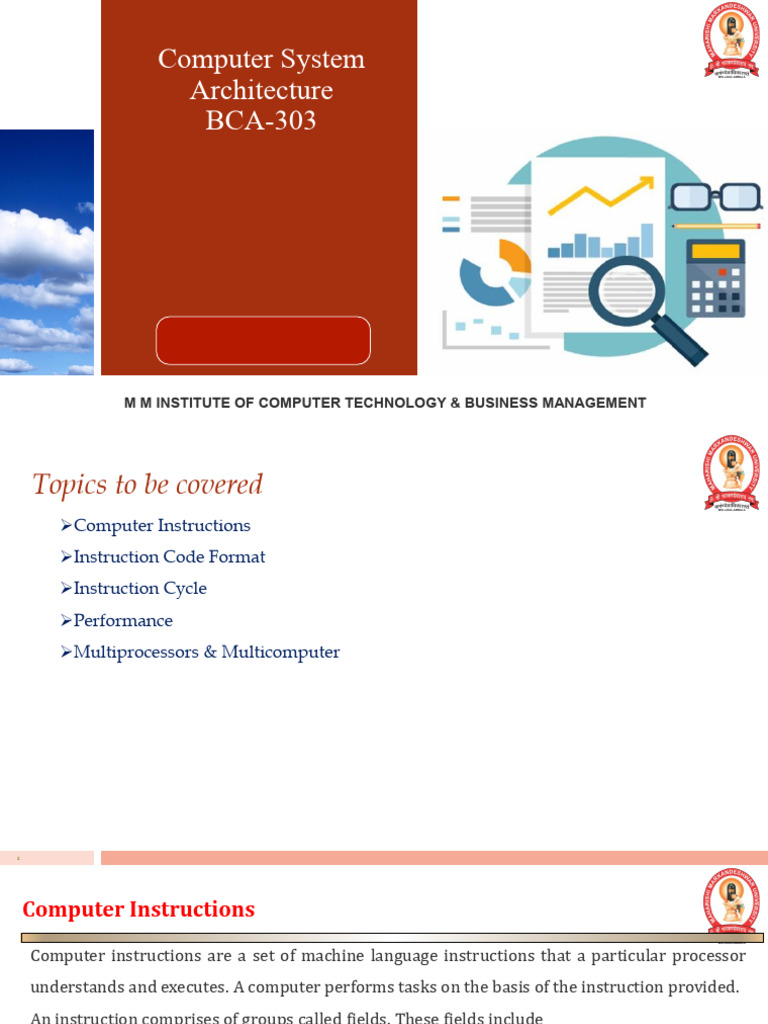 UNIT-1 Computer - Instruction - PDF | PDF | Central Processing Unit | Parallel Computing