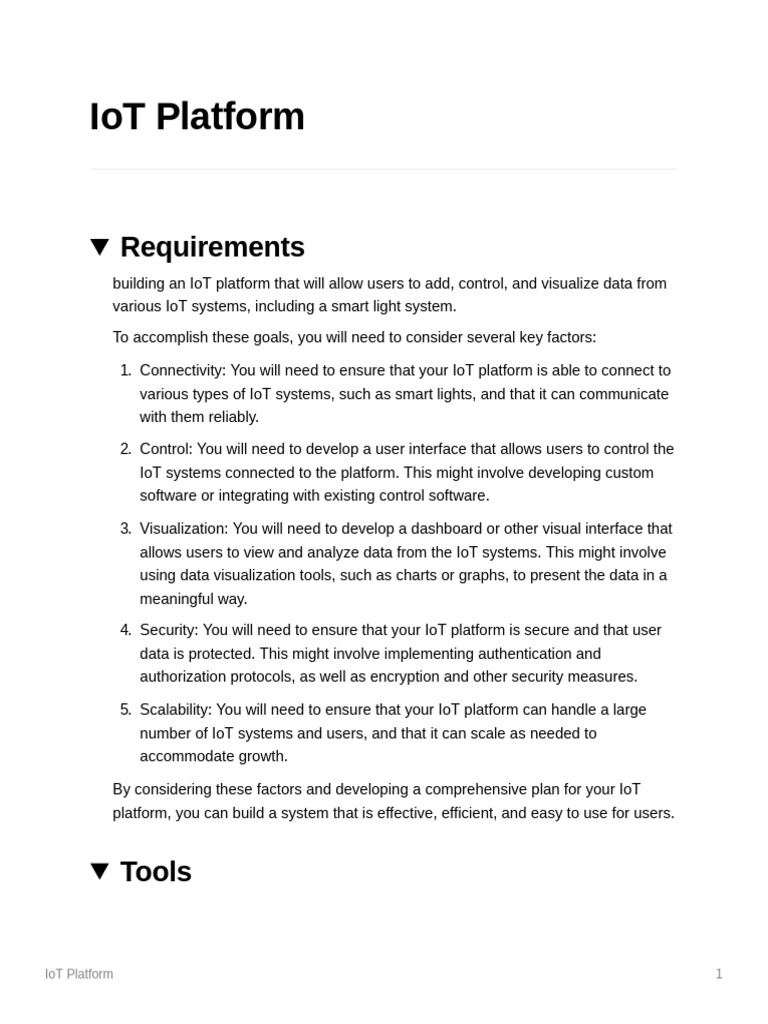 Iot Platform Guide | PDF