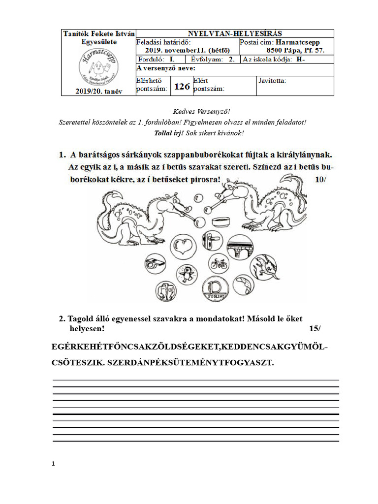 Nyelvtan 2 1 | PDF