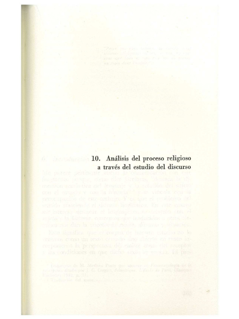 Analisis Del Discurso Religioso A Traves | PDF