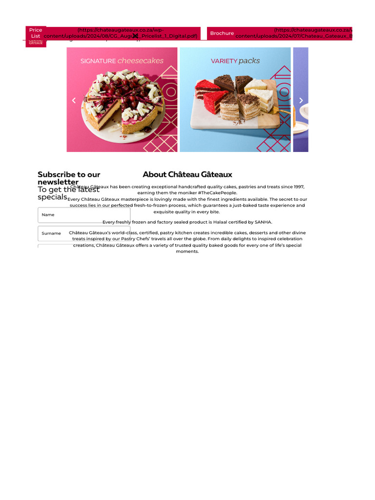 Chateau Gateaux | PDF