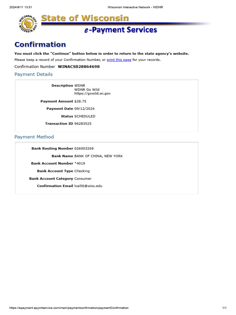 Wisconsin Interactive Network - WDNR | PDF
