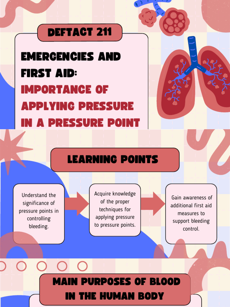 Emergencies and First Aid - Direct Pressure To Stop Bleeding | PDF