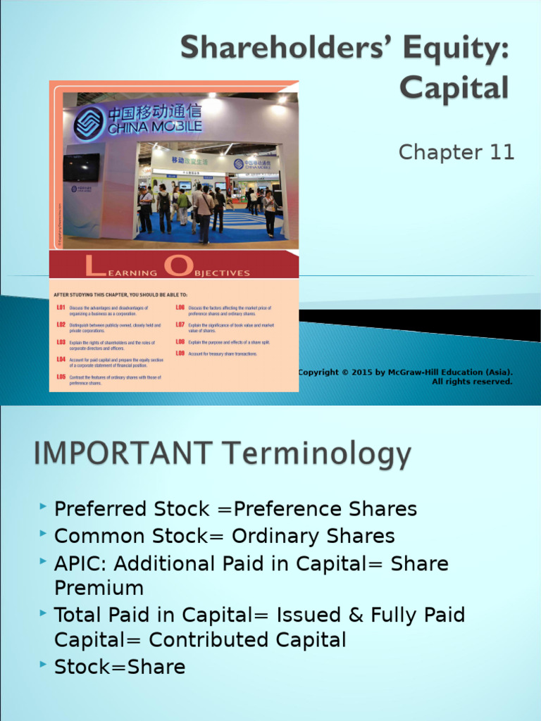 Acct 210 Ch11 Shareholder Equity Capital | PDF