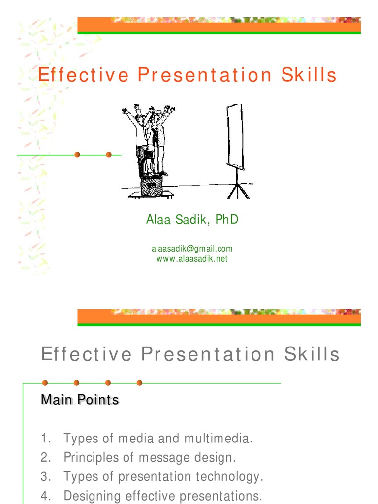 Effective Presentation Skills | PDF | Graphics | Communication