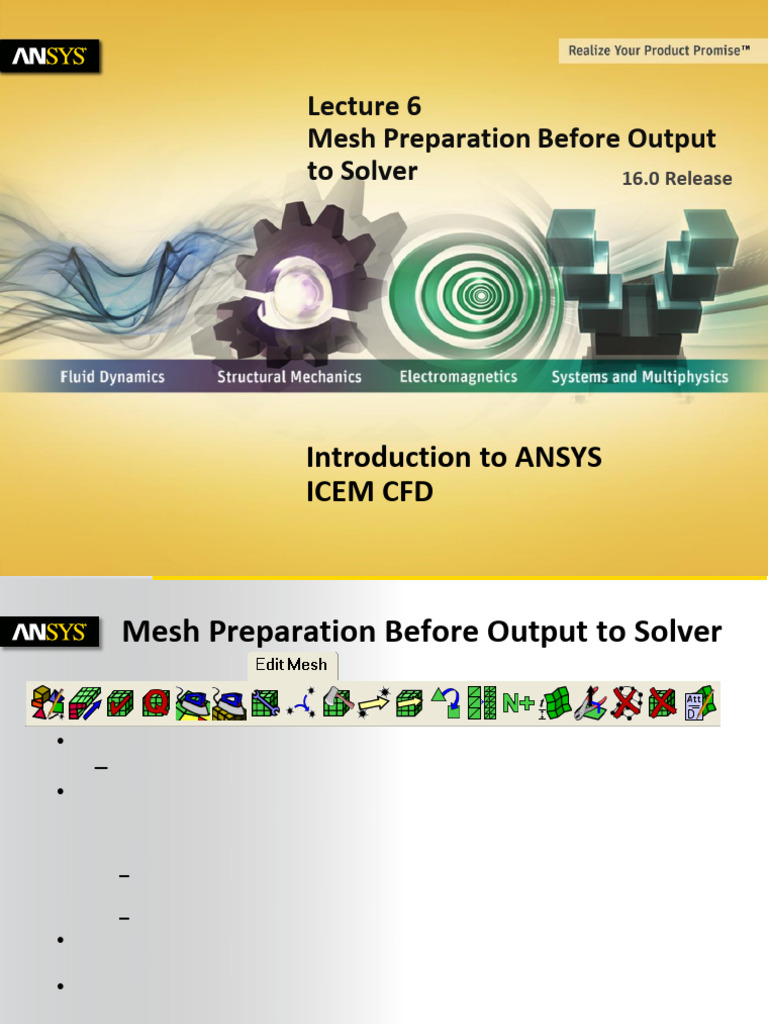 ICEM-Intro 16.0 L06 Mesh Preparation | PDF