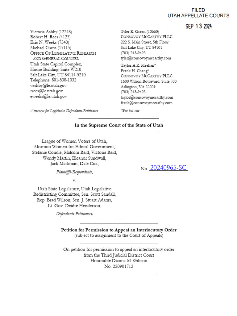 Petition For Permission To Appeal An Interlocutory Order | PDF ...