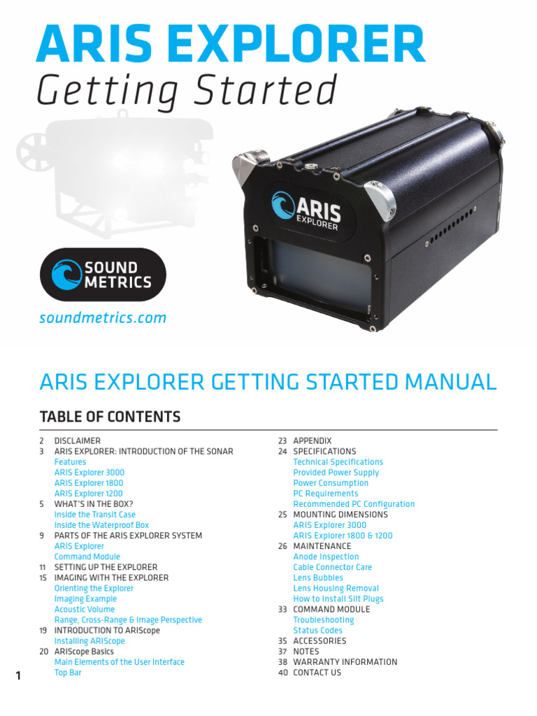 RevC_Manual_Getting-Started_ARIS_Explorer | PDF
