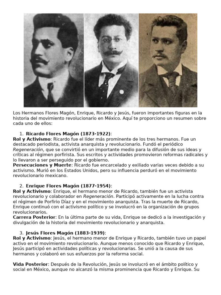 Los Hermanos Flores Magón | PDF