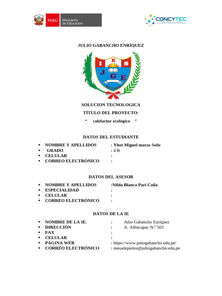 02 - Estructura de Solucion Tecnologica-1 | PDF