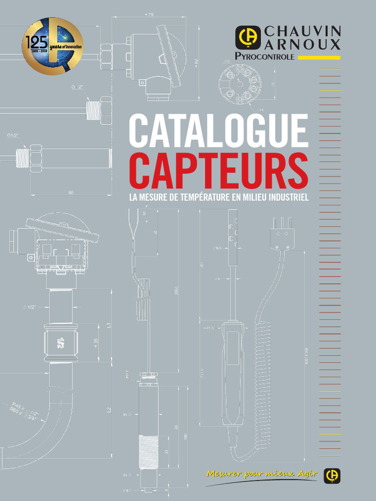 Catalogue Pyrocontrole Capteurs de Temperature Surface Chap5 Contact | PDF