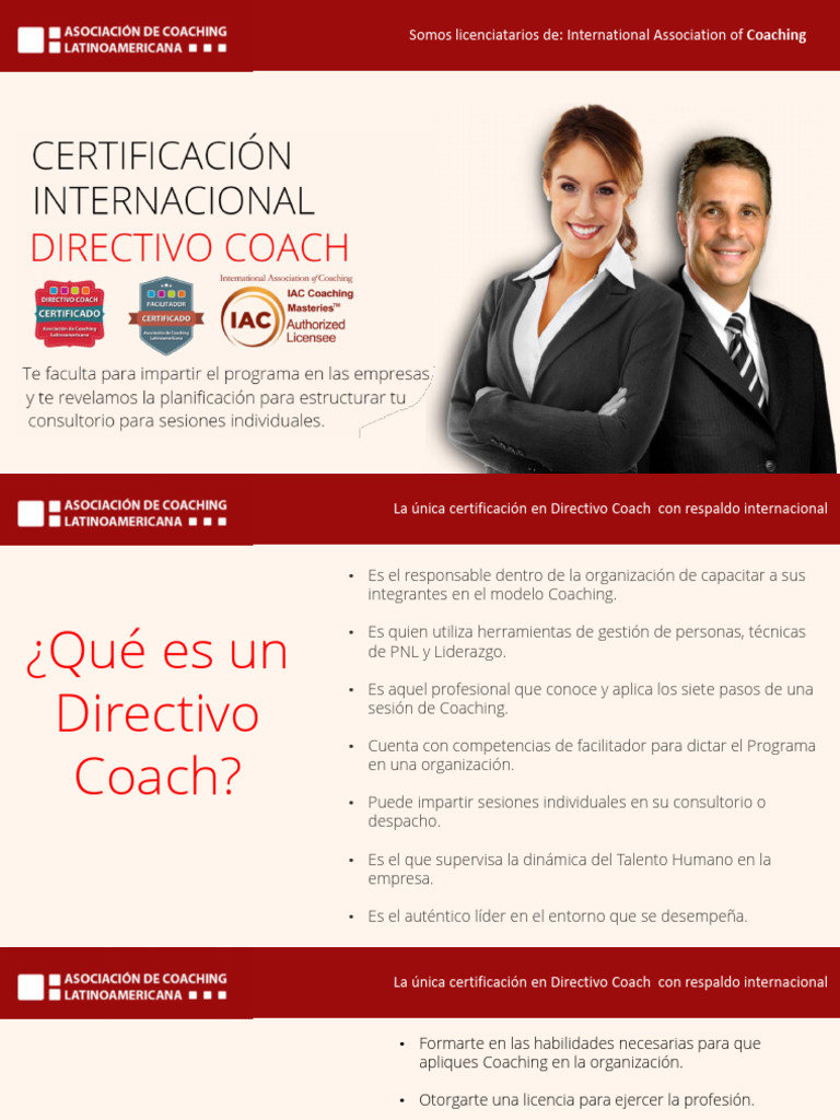 Certificación En Coaching Pdf